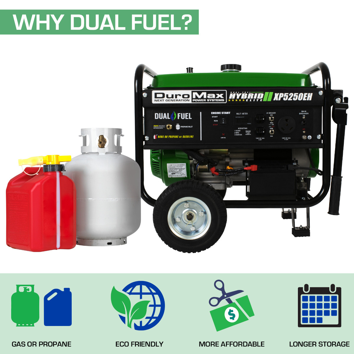 DuroMax 5250 Watt Generator XP5250EH Dual Fuel | Norwall
