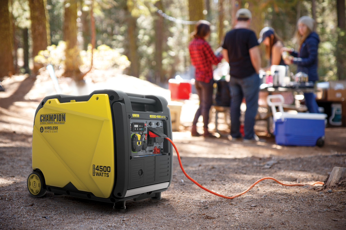 Champion Inverter generator 4500 remote start CO Shield | Norwall