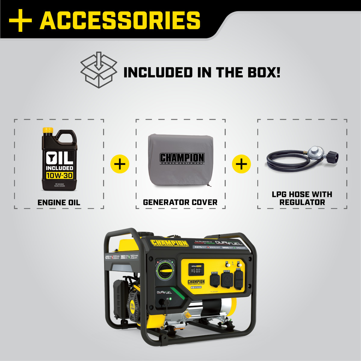 Champion 3500 Watt Dual Fuel Generator | Norwall