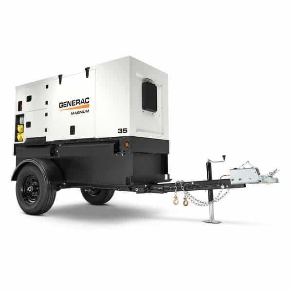 Generac 35kW Towable Mobile Diesel Generator Multi Phase With Voltage ...