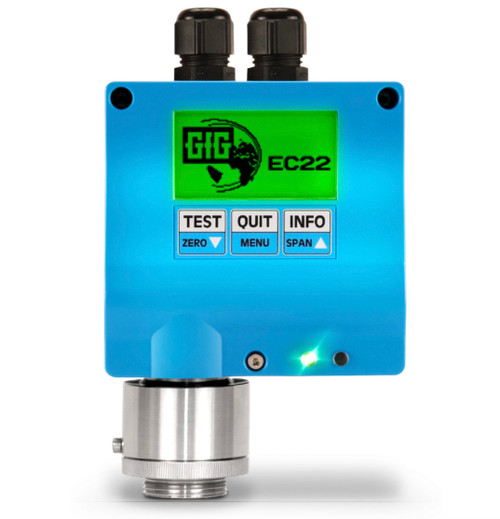 GFG EC22 O transmitter for Oxygen, w/o sensor, with display, RS485 (ModBus)