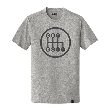 Made in Detroit Graphite New Era Shifter T-Shirt - Gameday Detroit