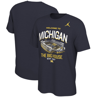 Michigan Wolverines Jordan Brand Stadium T-Shirt - Navy