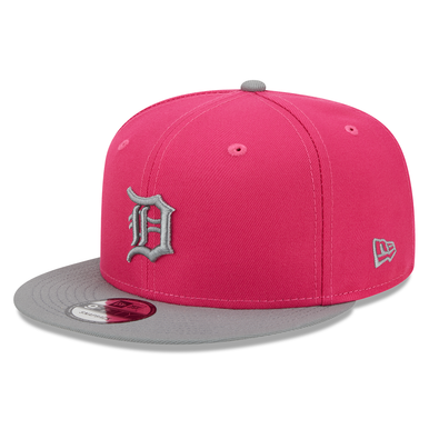 Detroit Tigers New Era 2Tone Color Pack 9Fifty Snapback Hat - Pink/Gray