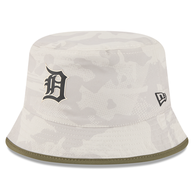 Detroit Tigers New Era 2025 Armed Forces Bucket Hat - Stone