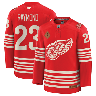 Lucas Raymond Detroit Red Wings Fanatics Centennial Premium Jersey - Red