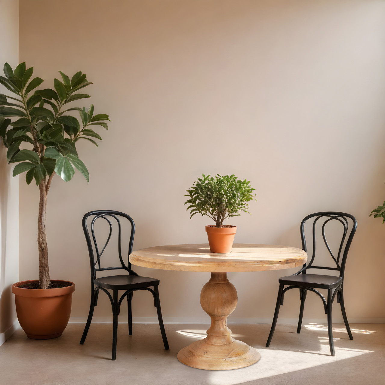 Round Pedestal Dining Table - 48x48