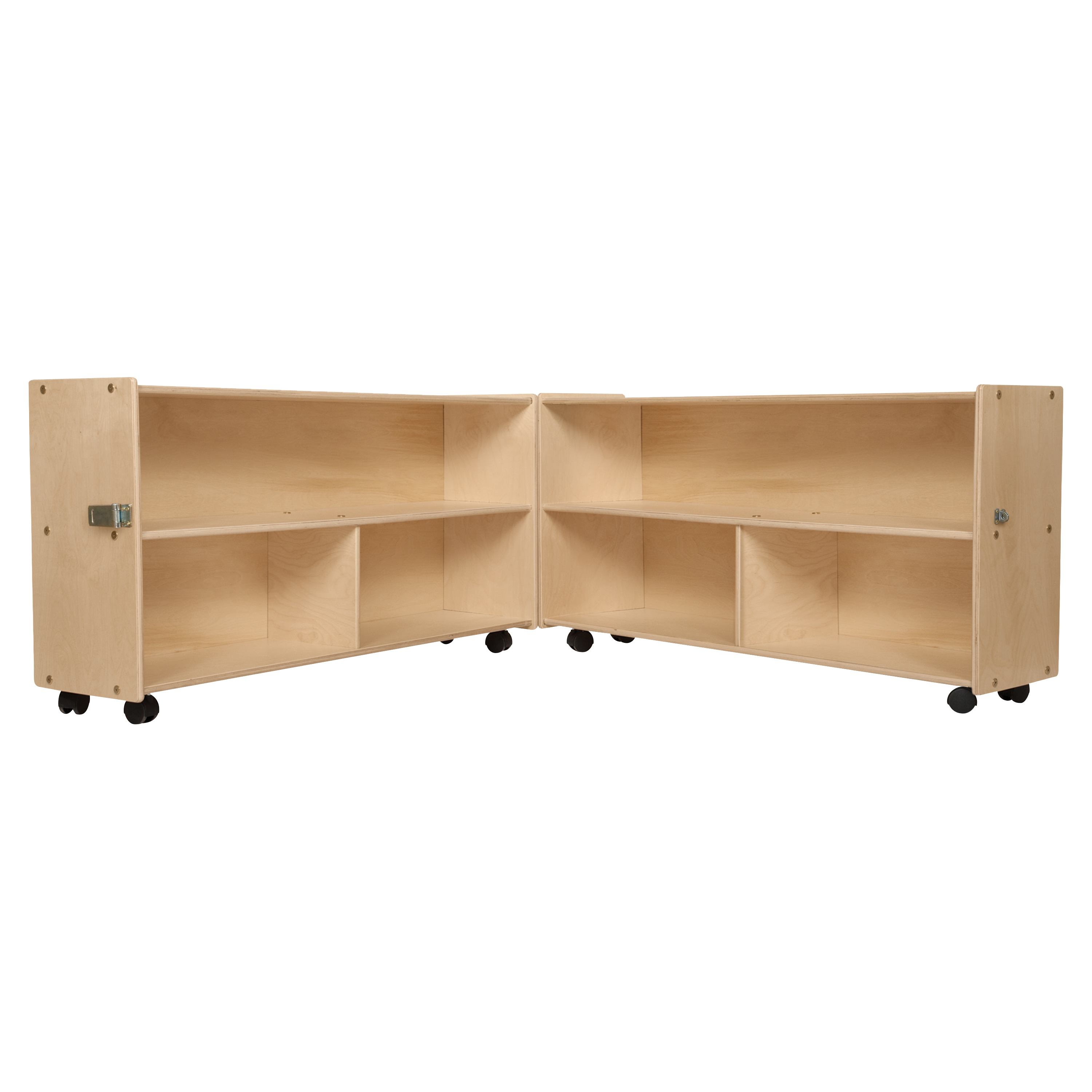 Contender Folding Storage Cabinet with Casters In The USA | RRI Goods