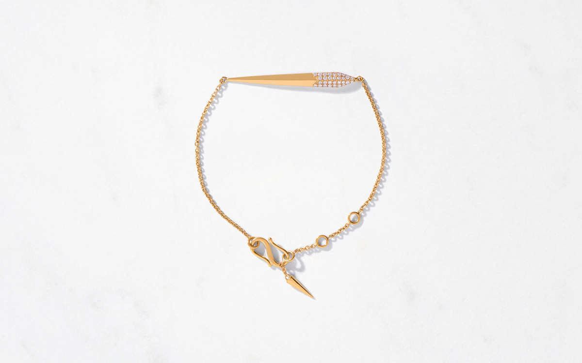 Stalactite Diamond Bracelet 22k Gold Auvere