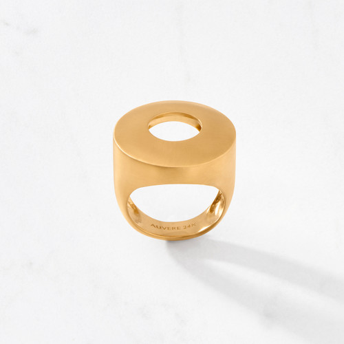 Vortex Ring Satin 24k Gold - AUVERE