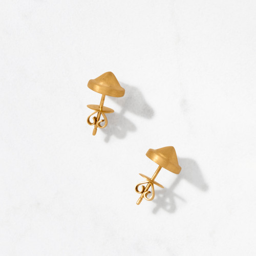 Cone Stud Earrings Satin