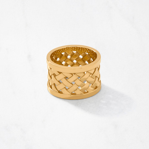 Interwoven Band 22k Gold - AUVERE