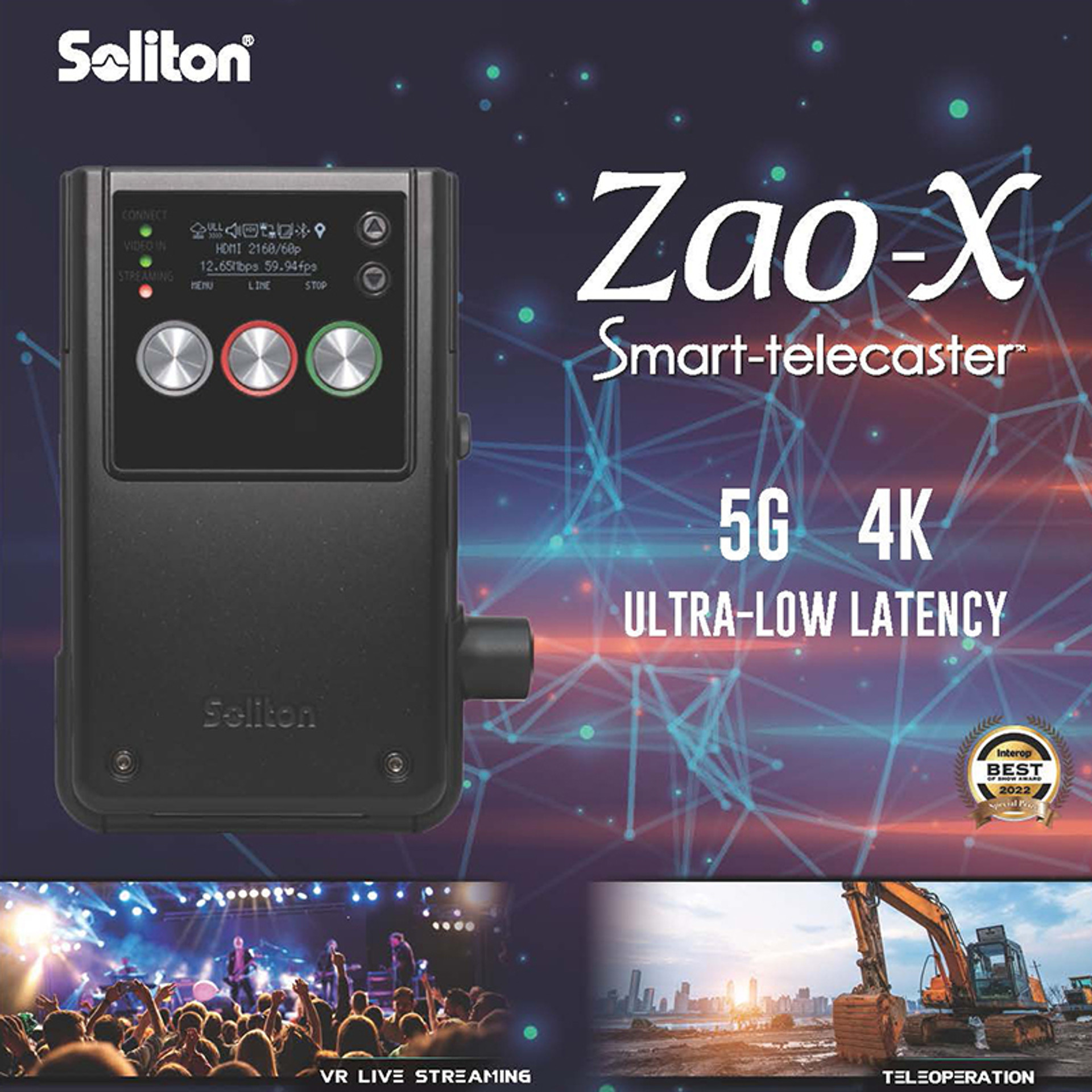 Soliton Zao-X 4K Mobile Streaming Encoder System
