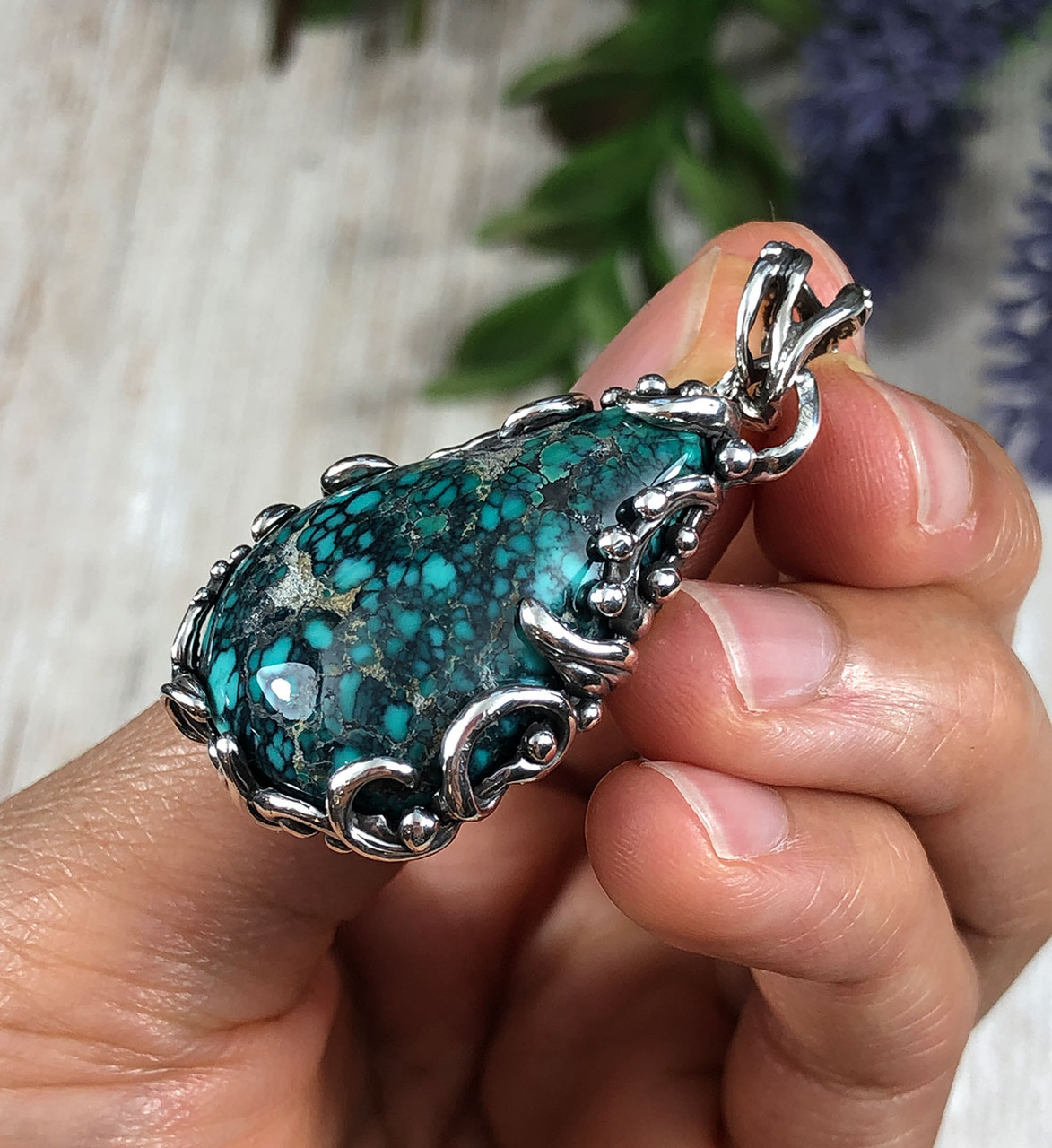 Natural Candelaria Variscite Pendant - Dillon & Nattarika