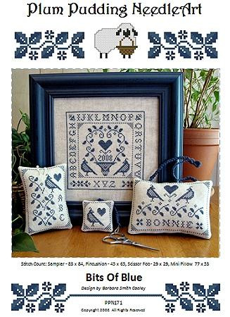 A Study in Blue - Cross Stitch Pattern