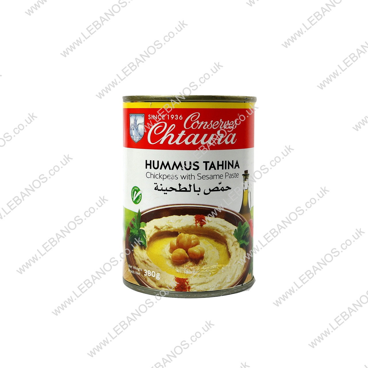 Hummus Tahini Paste - Chtaura Conserves - 24 x 380g - Lebanos Foods