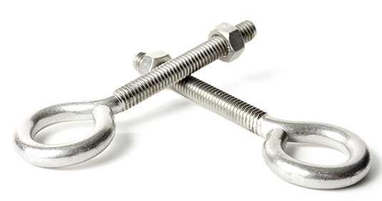 5/16" Stainless Steel Bent Eye Bolts | The Nutty Company, Inc.