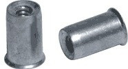 3/8-16 Aluminum Marson Poly Nut .020 - .125 Grip | The Nutty Company, Inc.