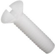 2-56 Nylon Slotted Flat Head Machine Screws | The Nutty Company, Inc.