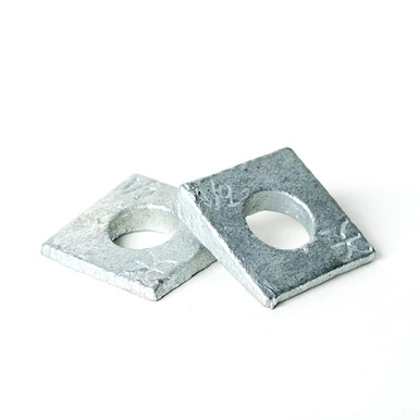 1/2" Square Bevel Washer GALVANIZED Steel | The Nutty Company, Inc.