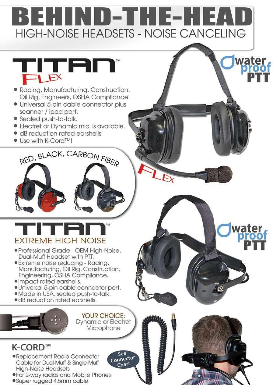 TITAN-FLEX-POC Headset for Sonim XP5s and XP8 - HiTech Wireless Store ...