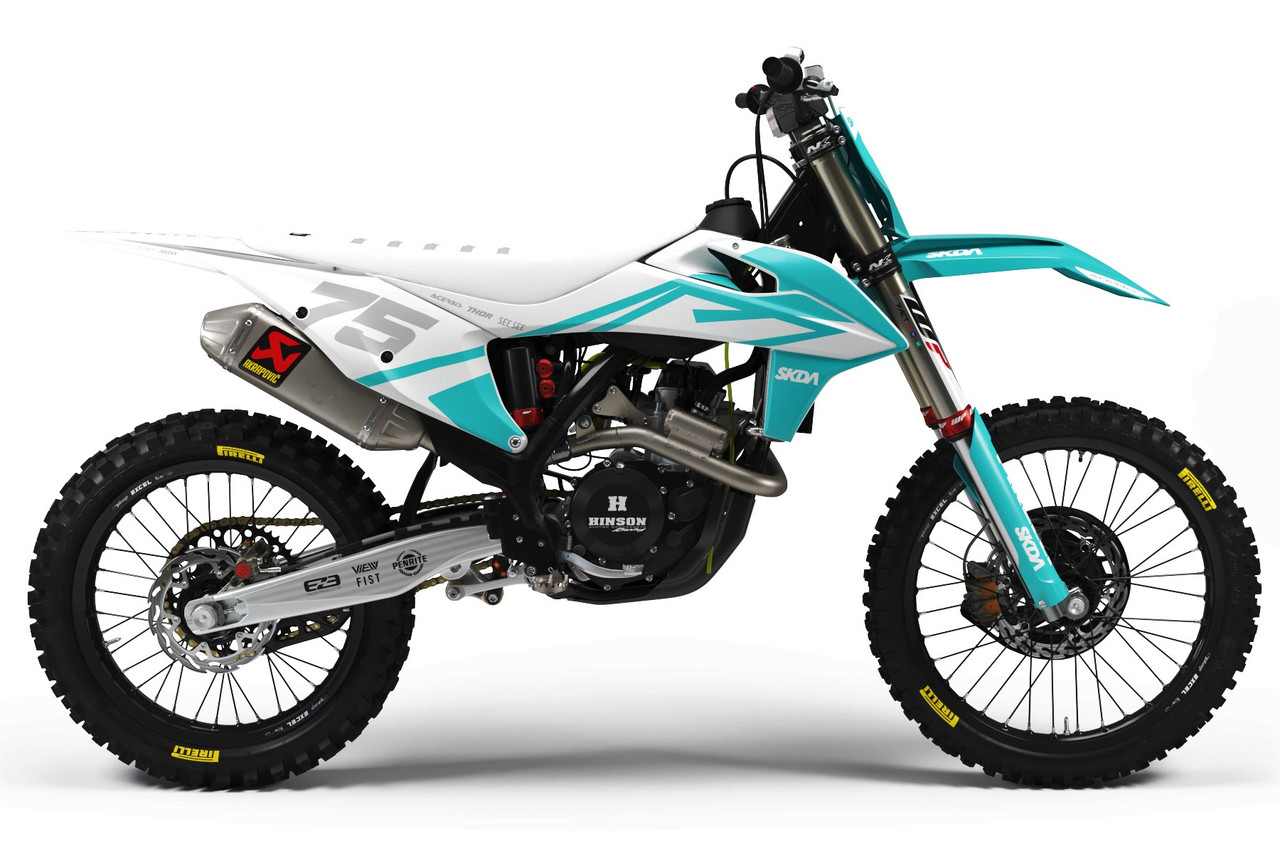DIVIDE KTM TEAL/WHT Full Graphics Kit - SKDA - US Store