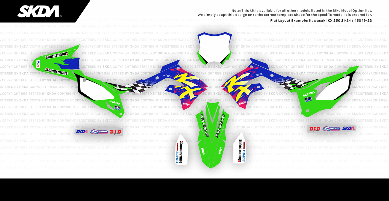 96 FACTORY KX/KXF Full Graphics Kit | SKDA USA