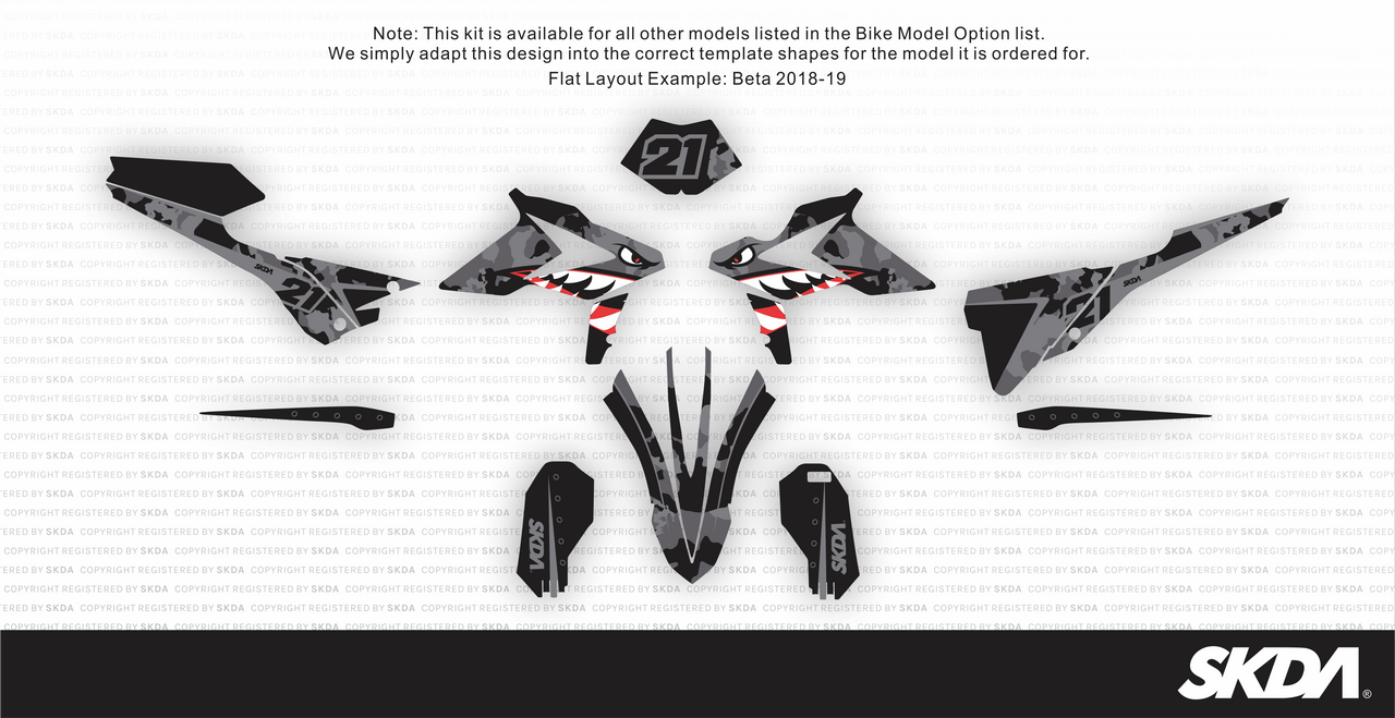 BOMBER Black Beta Full Graphics Kit | SKDA USA