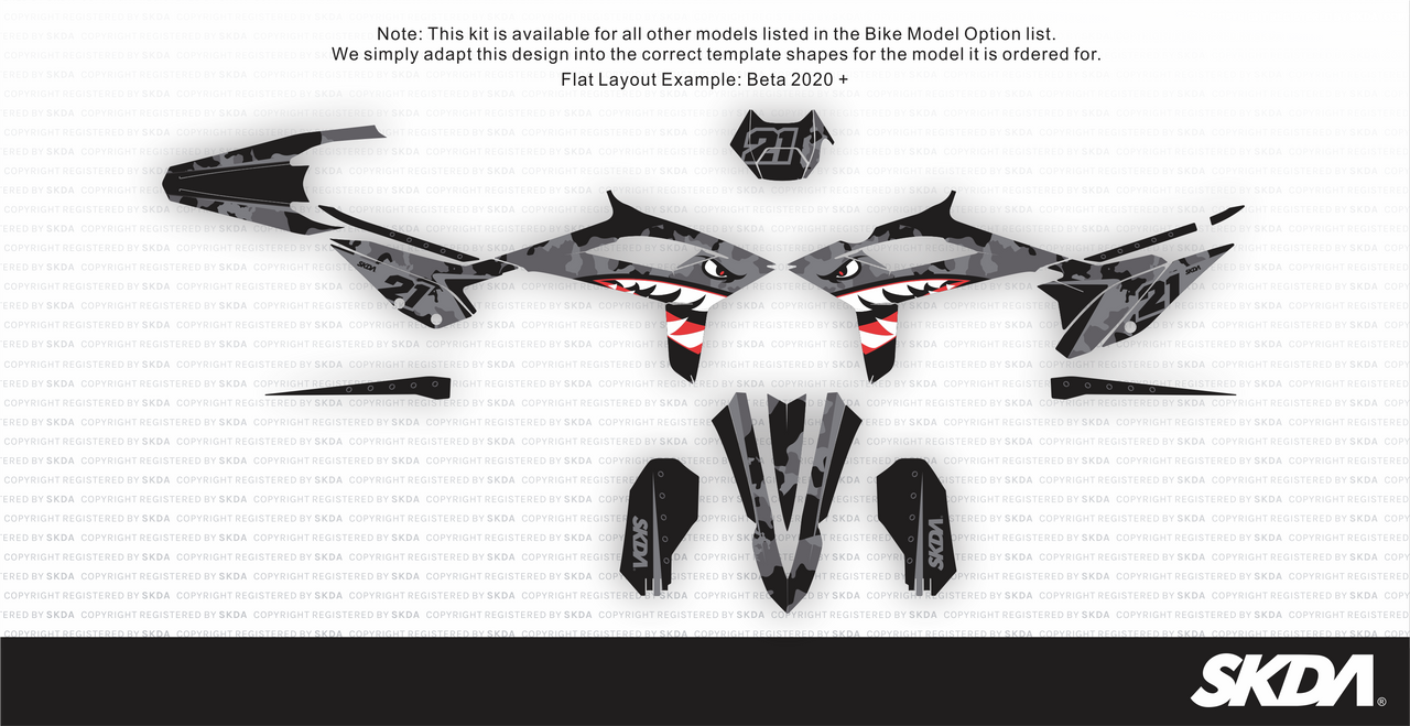 BOMBER Black Beta Full Graphics Kit | SKDA USA
