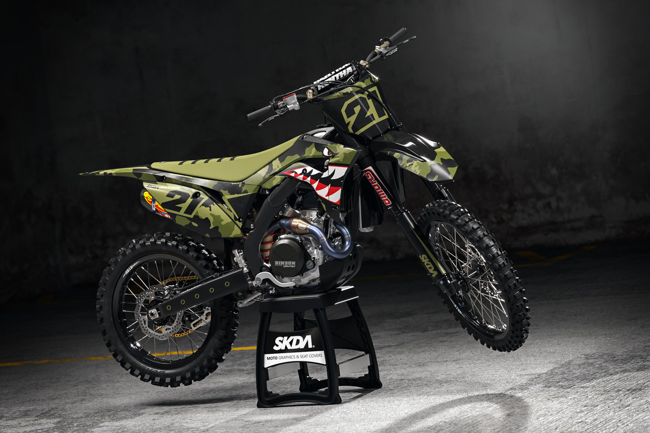 BOMBER Khaki CR/CRF Full Graphics Kit | SKDA USA