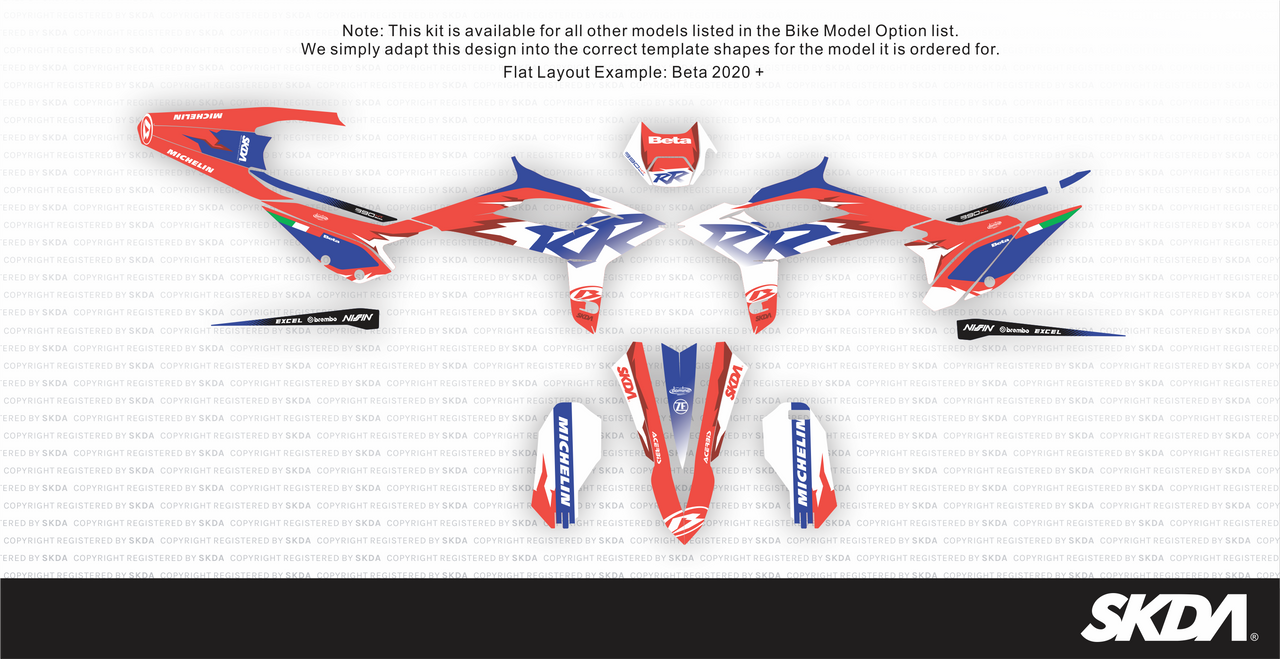 STALLION Blue Beta Full Graphics Kit | SKDA USA