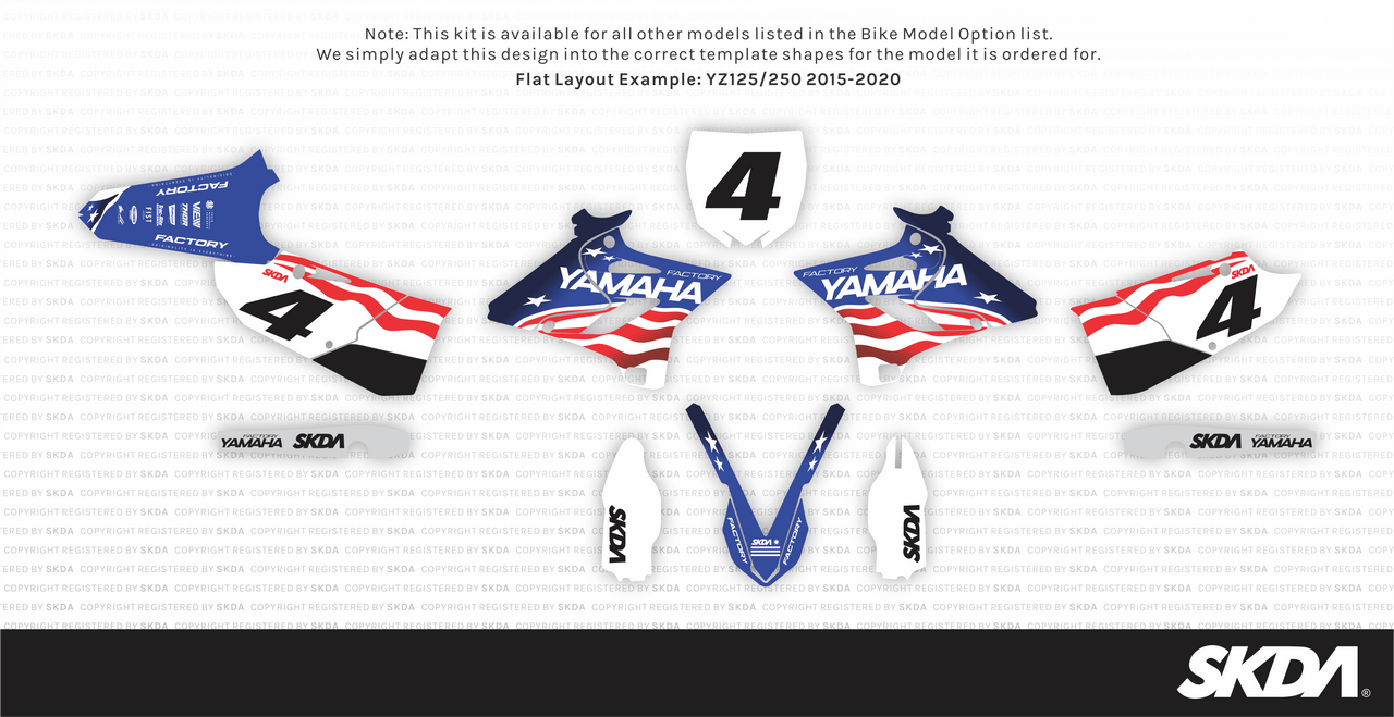 LIBERTY YZ Full Graphics Kit - SKDA - US Store
