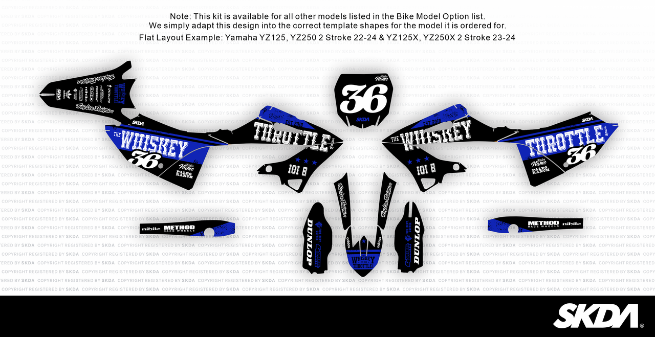 WTS Blue YZ Full Graphics Kit | SKDA USA
