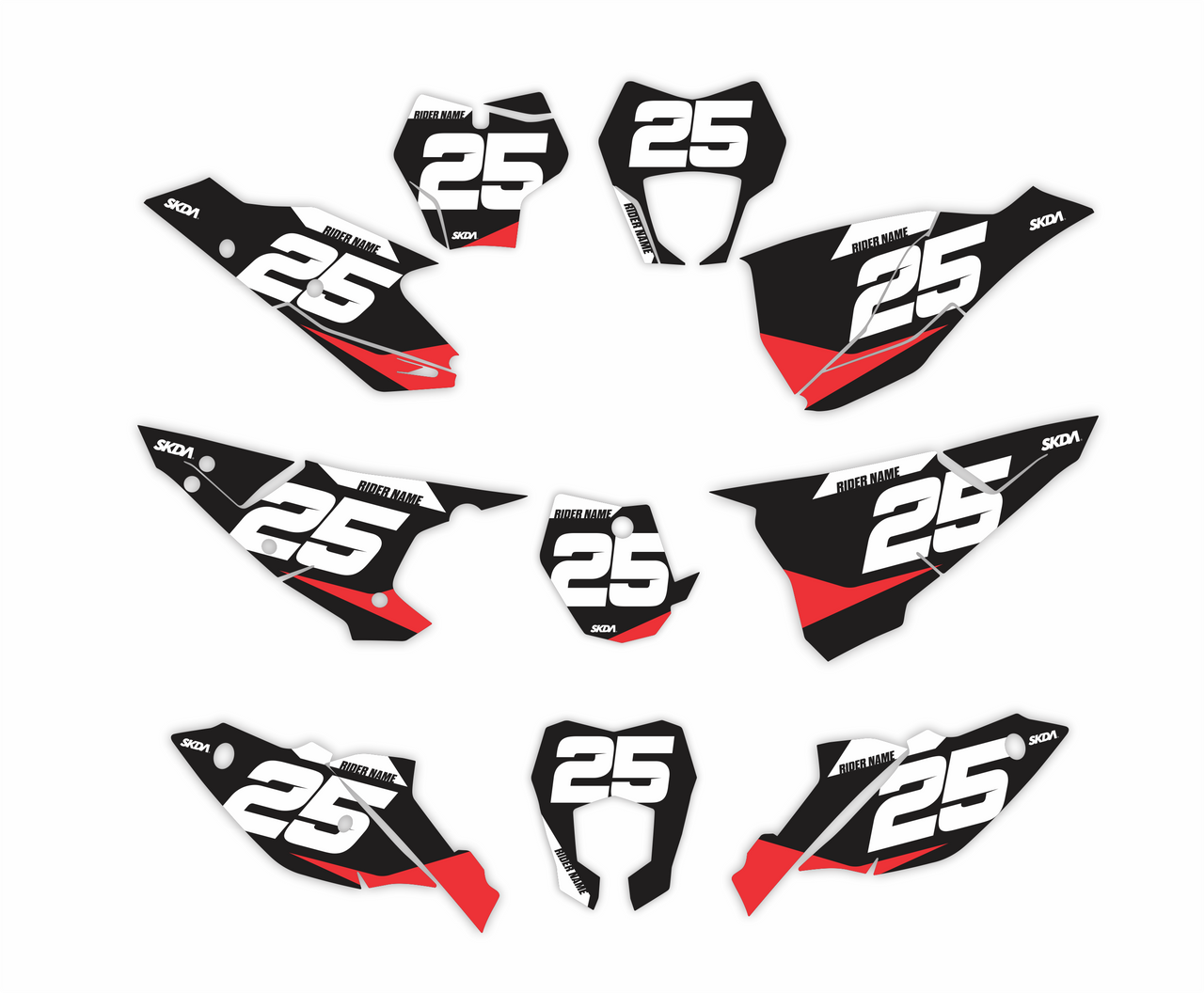 S2 GasGas Number Plates | SKDA USA