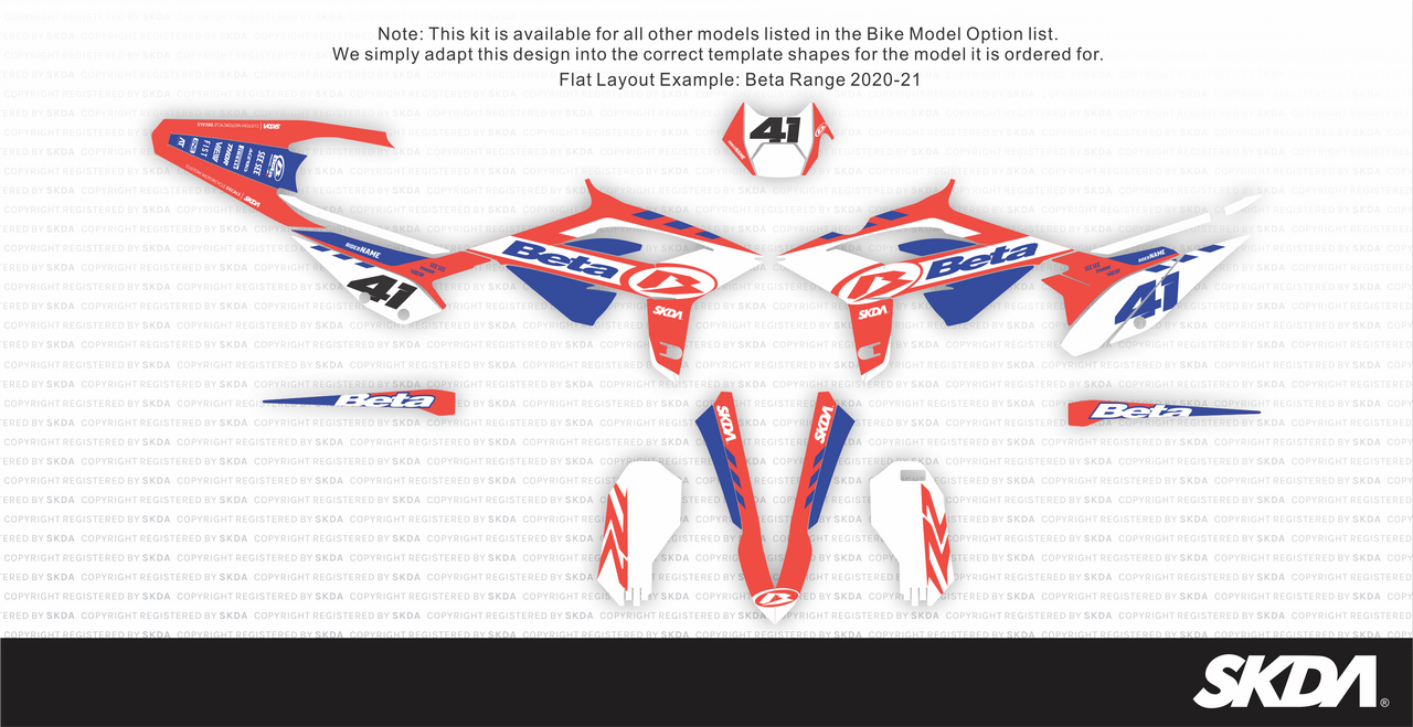 POSEIDON Red Beta Full Graphics Kit | SKDA USA