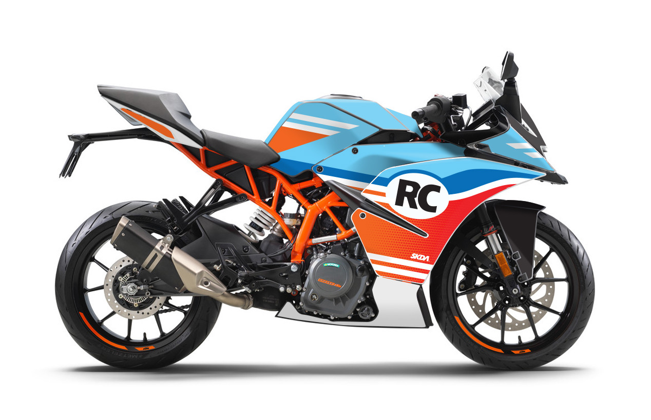 LEAGUE Blue KTM RC Full Graphics Kit | SKDA USA