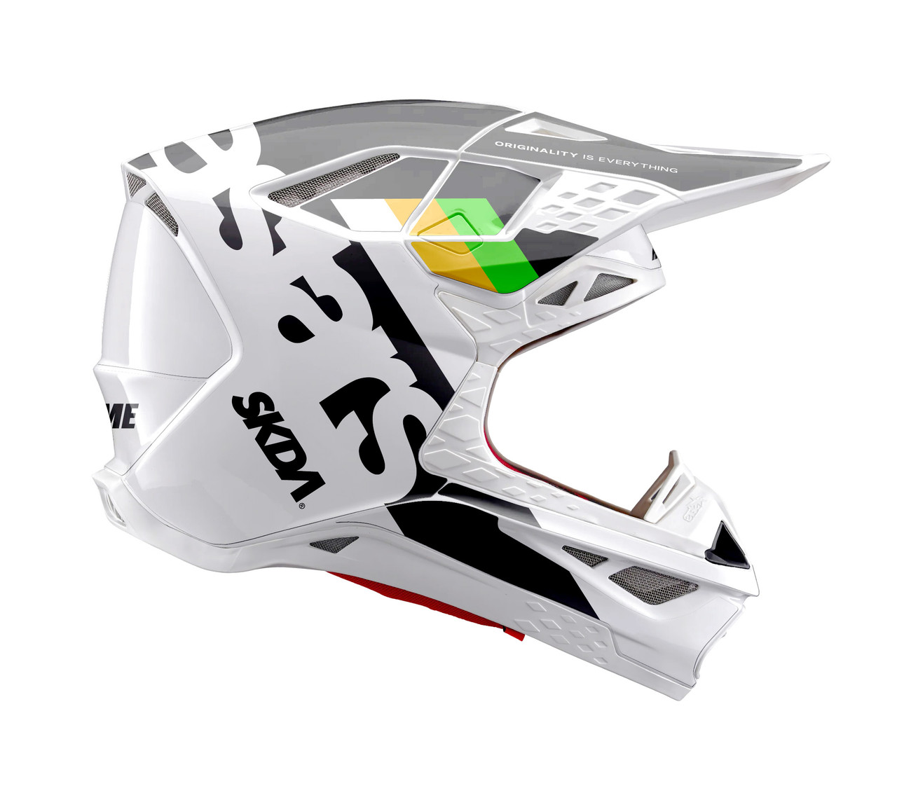 LEVELS White Alpinestars Helmet Graphics Kit | SKDA USA