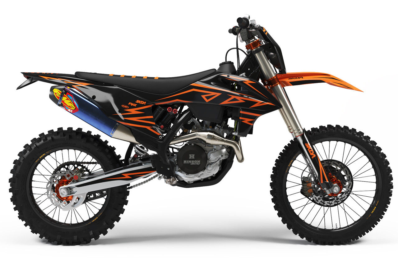 SHOCK Black KTM Full Graphics Kit | SKDA USA