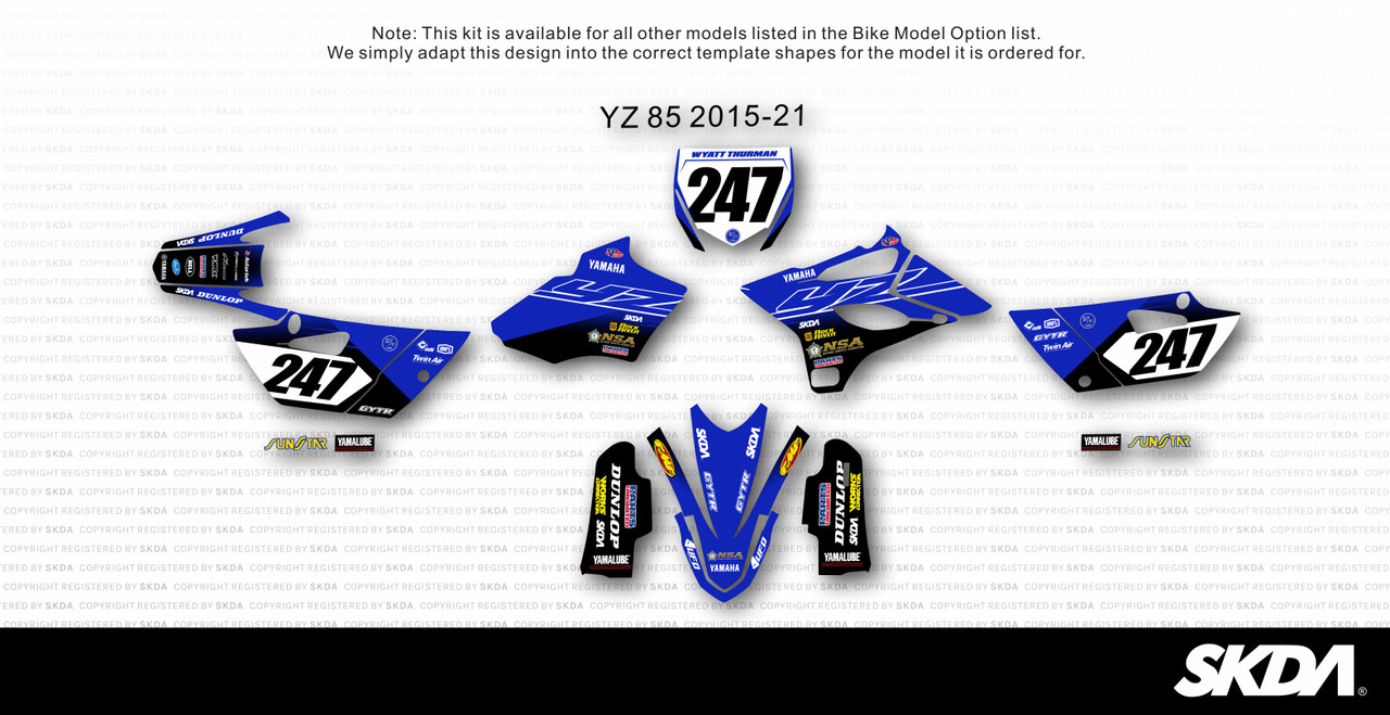 22 FACTORY AM YZ Full Graphics Kit | SKDA USA