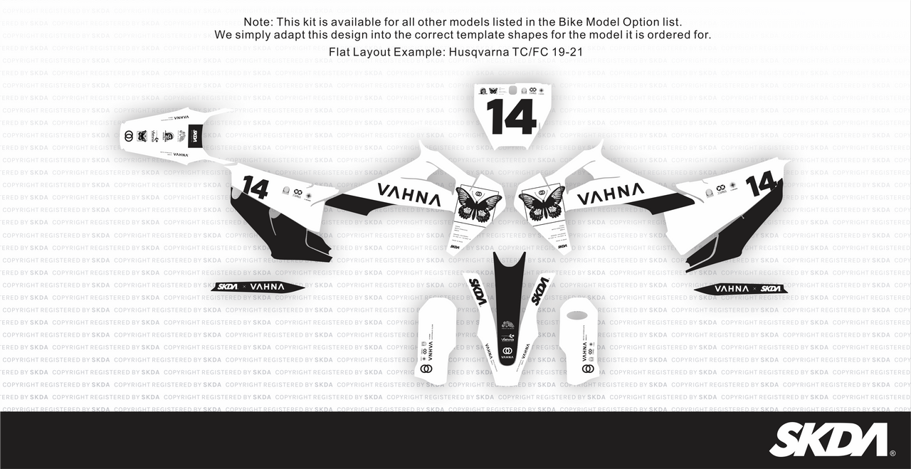 VAHNA V1 Full Graphics Kit (All Bikes) | SKDA USA VAHNA V1 Full Graphics Kit (All Bikes) | SKDA USA