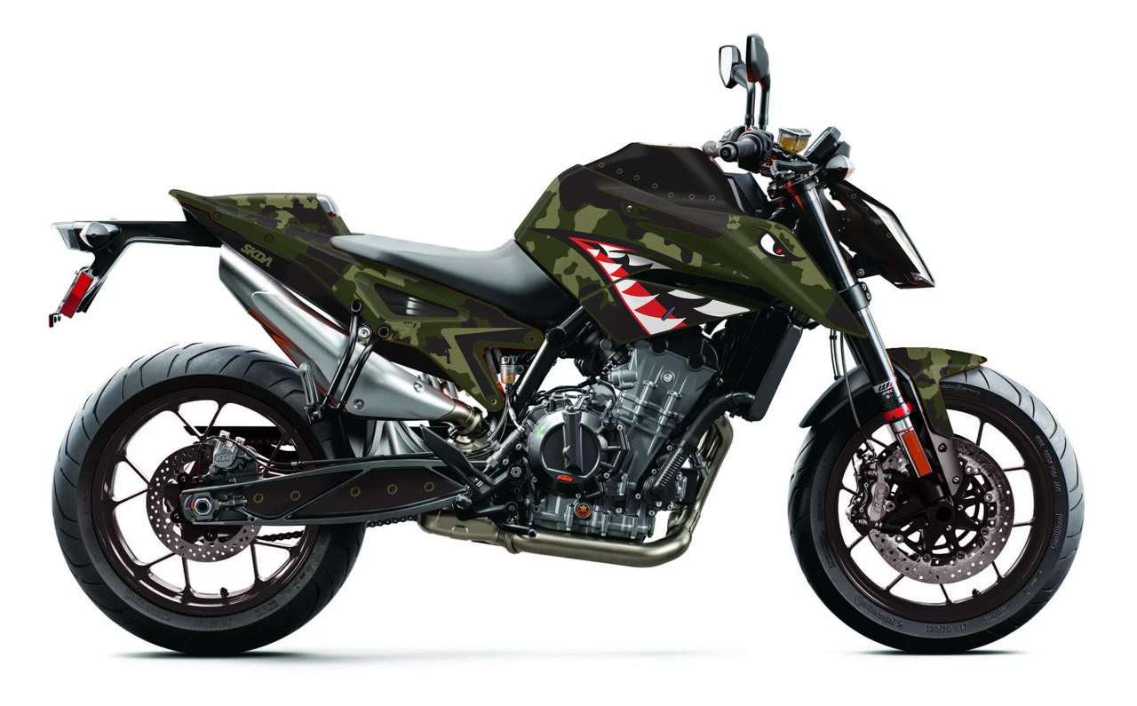 BOMBER Khaki KTM Duke Full Graphics Kit | SKDA USA