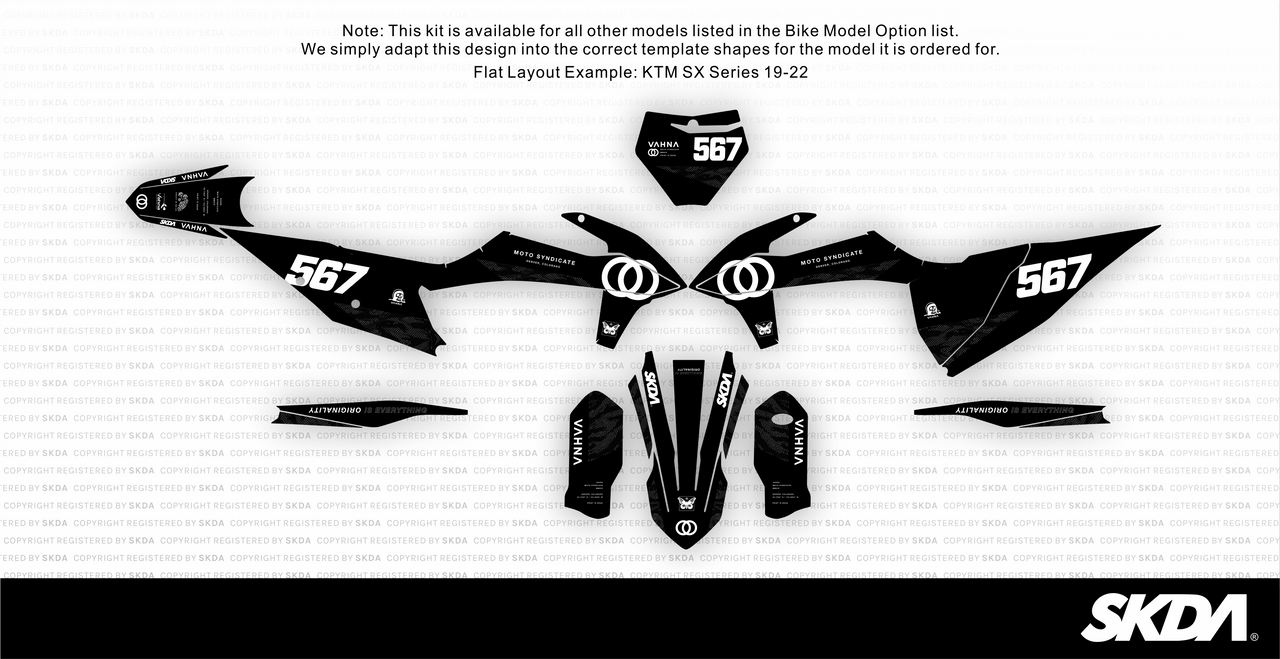 VAHNA V4 Full Graphics Kit (All Bikes) | SKDA USA VAHNA V4 Full Graphics Kit (All Bikes) | SKDA USA