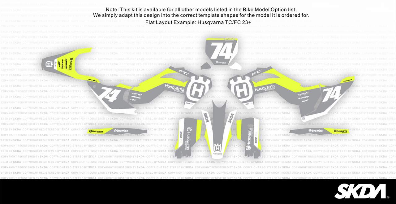 PIONEER Grey Husky Full Graphics Kit - SKDA - US Store