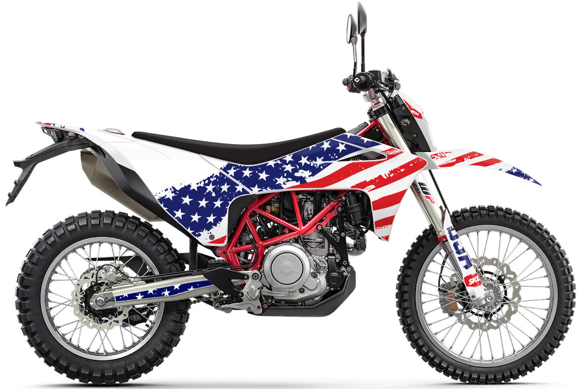 GRIT White GasGas 700 Full Graphics Kit - SKDA - US Store