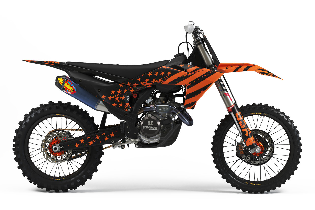 GRIT Orange KTM Full Graphics Kit | SKDA USA