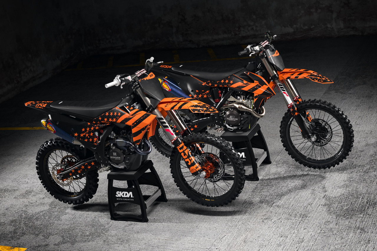 GRIT Orange KTM Full Graphics Kit | SKDA USA