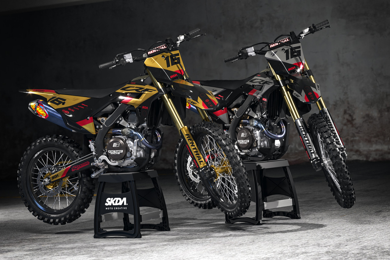 SECTOR CHROME Slv/Red CR/CRF Full Graphics Kit | SKDA USA