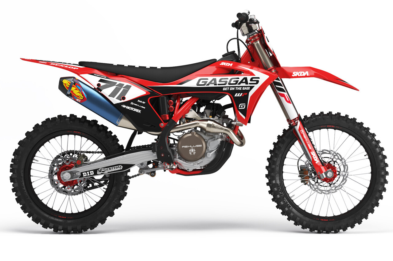 IGNITE Blk/Red GasGas Full Graphics Kit | SKDA USA