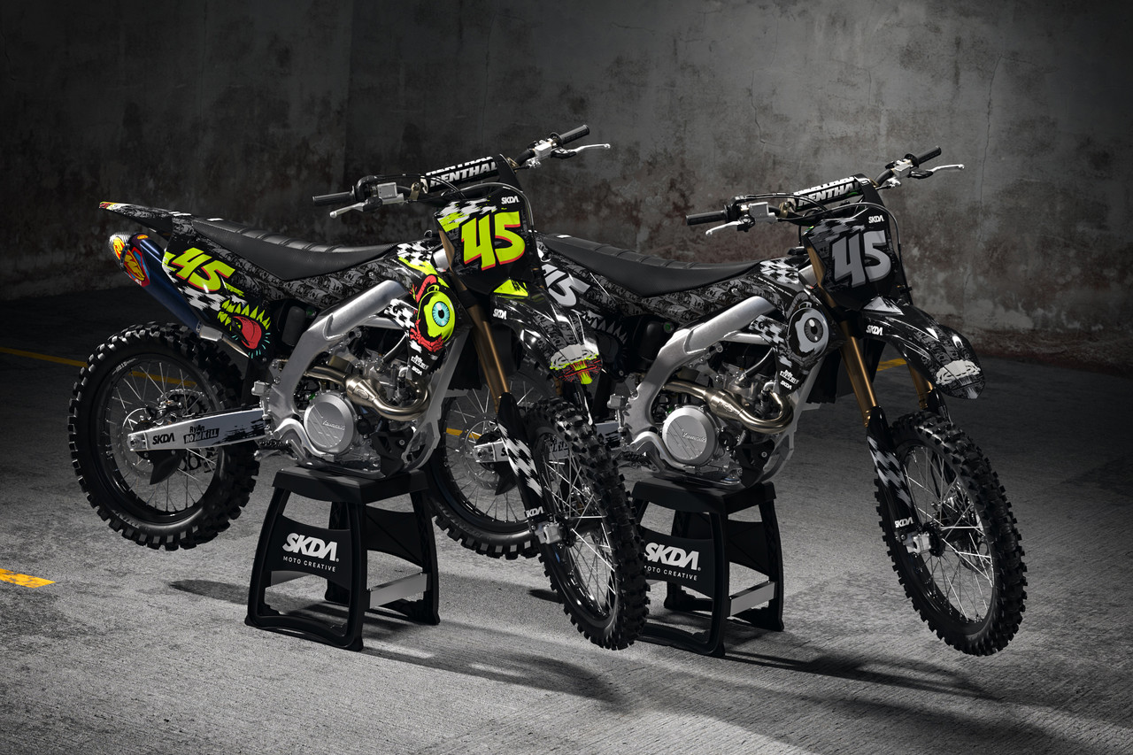 ROADKILL V1 Grey Full Graphics Kit (All Bikes) | SKDA USA