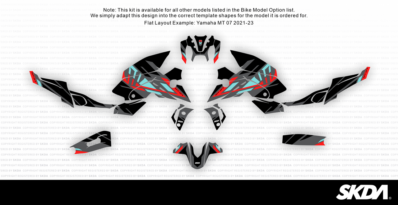 APEX Grey MT/FZ Full Graphics Kit - SKDA - US Store